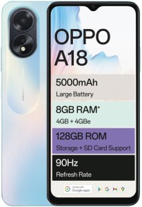 OPPO A18 (Glowing Blue, 128 GB) | Makro