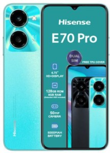 Hisense E70 Pro 128GB Dual Sim - Turquoise Blue (Turquoise Blue, 128 GB ...
