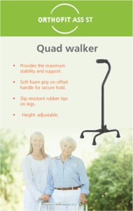 ORTHOFIT ASSIST QUAD WALKER Walking Stick | Makro