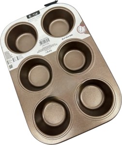 Eotia 436274 Baking Sheet Stainless Steel Cupcake/Muffin Mould 6 | Makro