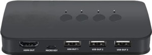 Generic 4K 4-Port HDMI USB KVM Switch for Multiple PC to One Monitor ...
