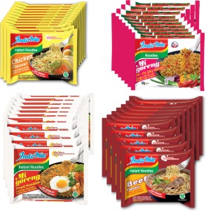 Indomie Variety Box Of Chicken, Beef, Hot n Spicy and Mi Goreng Fried ...