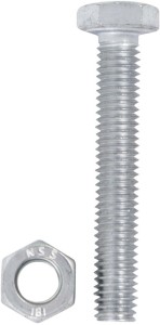 ALL PLUG Nut & Bolt Set Hexagon 8.0 x 50 mm | Makro
