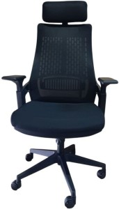 SMTE A2020 Black Ergonomic Mesh Office Chair with Headrest Office ...
