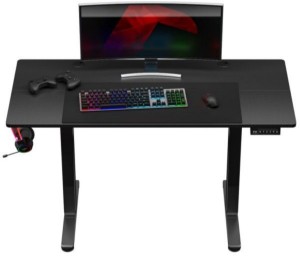 Fine Living Height Adjustable Office Desk - Black Study Table | Makro