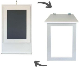 SpaceSave Fold Up Desk & Blackboard Multipurpose Table | Makro