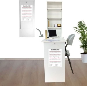 SpaceSave Fold-Up workstation Engineered Wood Multipurpose Table | Makro