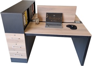 Flatpack DIY Kingston Double Workstation Engineered Wood Office Table ...