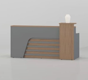 GOF Furniture TC-67820 Reception Desk Engineered Wood Office Table | Makro