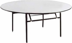 vividitto Wooden top round folding table heavy duty 1.8m Solid Wood ...