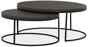 GOF Furniture DX002 Coral Nesting Coffee Table, Black Metal Coffee ...