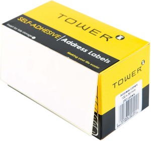 TOWER Self-Adhesive Address Labels 100 x 50 mm Self Adhesive Paper ...