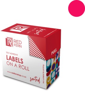 Redfern Labels C10 Round Colour Code Rolls Self-Adhesive Paper Label ...