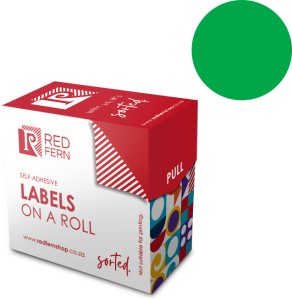 Redfern Labels C19 Round Colour Code Rolls Self-Adhesive Paper Label ...