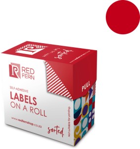 Redfern Labels C13 Round Colour Code Rolls Self-Adhesive Paper Label ...
