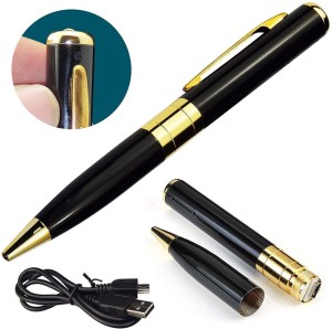 Vision Pen HD(Black & Gold) Spy Digital Pen | Makro