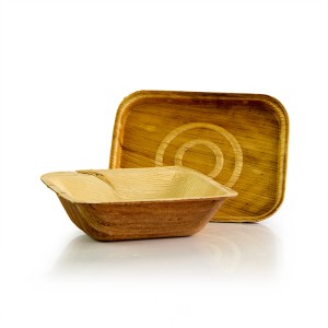 Earthware Eco Friendly Palm Leaf Container With Lid 250ml Rice Plates ...
