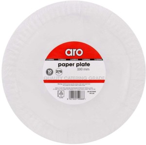 Aro Paper Plates 230mm Dinner Plate | Makro