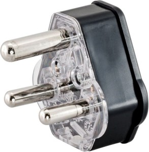 Alphacell Plug top 16a black pvc Plug Pin | Makro