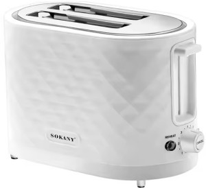 SOKANY 2-Slice Glacier Toaster with Crumb removal tray and 7-level ...