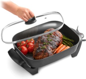 Logik 30CM Fry Pan Square Electric Air Fryer | Makro