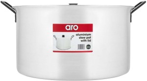 Aro Professional Aluminium Stew Pot Pot with Lid 50 L capacity | Makro