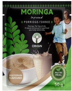 Origin Organics Moringa Porridge Multigrain 50g pouch Protein Cereal ...