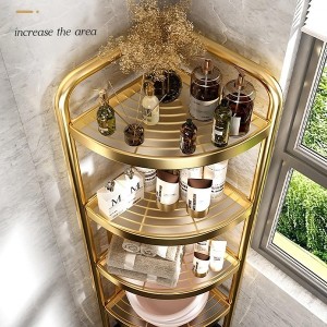 Jiageng 4 Tier Folding Corner Shelf With Triangle Storage Rack And ...