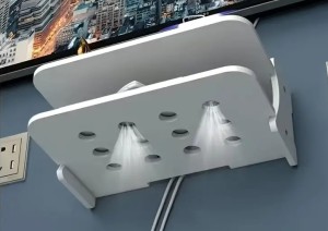 Router Wall Mount 01 Plastic Rack Shelf For Living Room & Bedroom | Makro