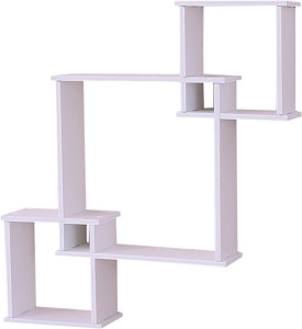 Floating Interlocking Wall Shelf Wooden Rack Shelf For Living Room ...