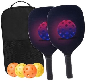 Umlozi Pickleball Set Of 2 x Basswood Paddles, 4 Pickleball Balls ...
