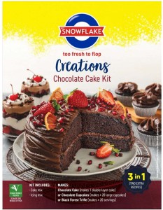 Snowflake Creations Chocolate Cake Kit 800 g | Makro