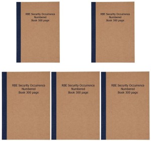 RBE S4351-300 -5 Security Occurrence Book 300pages 5's | Makro