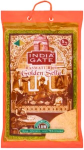 India Gate Golden Sella Basmati Rice Low G.I Extra Long Grain Brown ...