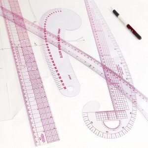 ALANES 15 Piece Sewing French Curve Ruler Set Dressmakers Ruler Clear ...