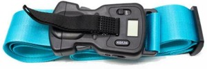 Iconix Anti-Theft Luggage Belt with Digital Scale and Double Lock Blue ...