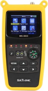 Satlink WS-6933 DVB-S2 FTA C&KU Band Digital Satellite Finder Meter WS ...