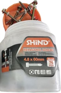 SHIND Carbon Steel Trimmed Hex Head Machine Screw | Makro