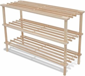 Generic Solid Wood Shoe Rack | Makro