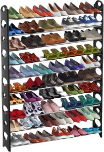 10-Tier Stackable Shoe Rack Plastic Shoe Rack | Makro