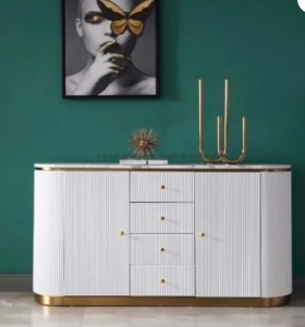 Furniture Home Luxury Marble Top Solid Wood Corner Table Solid Wood Corner Table | Makro