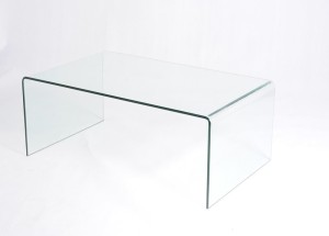 Dot Furn 120cm Tempered Glass Coffee Table - Modern Minimalist Design ...