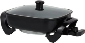 Platinum Electric Frying Pan With Glass Lid Slow Cooker | Makro