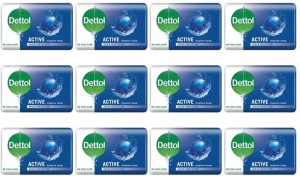 Dettol Active Soap – 12 Pack (125g Each) | Anti-Bacterial Protection ...