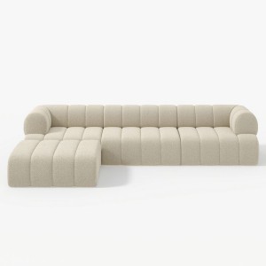 Raven L Shape Sofa D010 Cotton 4 Seater Sofa | Makro
