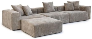 Raven L Shape Sofa D014 Corduroy 4 Seater Sofa | Makro