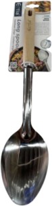 Eotia Serving Spoon with Wooden Handle Stainless Steel Serving Spoon ...