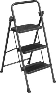 LMA 3 Step Heavy-Duty with Wide Non-Slip Steps -150kg Steel Ladder | Makro