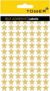 Tower 0.206 m Stars Gold Stickers Glow in the Dark Sticker | Makro