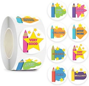 Miss Bliss Imports 2.5 cm School Reward/ Recognition Stickers Teacher ...